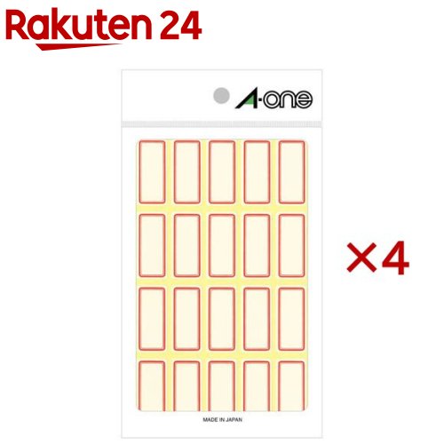 お店TOP＞ホーム＆キッチン＞文房具＞ノート・OA用紙＞ラベル用紙＞エーワン 手書き ラベル セルフラベル 赤 20面 15×33mm 03003 (18シート入×4セット)【エーワン 手書き ラベル セルフラベル 赤 20面 15×33m...