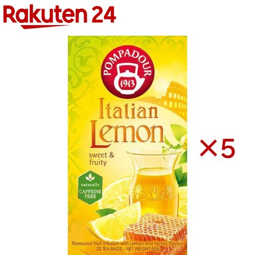 お店TOP＞水・飲料＞紅茶・ハーブティー＞ハーブティー＞ハーブティー全部＞ポンパドール イタリアンレモン ハーブティー (20袋入×5セット(1袋2.5g))【ポンパドール イタリアンレモン ハーブティーの商品詳細】●はちみつビッツ入り●イ...