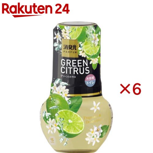 お店TOP＞日用品＞家庭用品＞消臭・芳香剤＞芳香剤＞消臭元パルファム 部屋・トイレ用 芳香消臭剤 グリーンシトラス (400ml×6セット)【消臭元パルファム 部屋・トイレ用 芳香消臭剤 グリーンシトラスの商品詳細】●お部屋でもトイレも使え...
