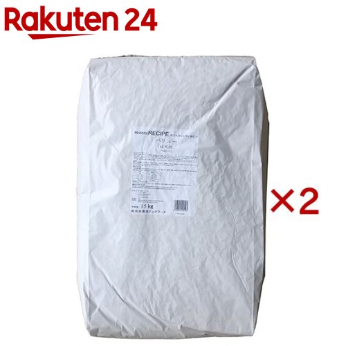 お店TOP＞ペット用品＞犬用食品(フード・おやつ)＞プレミアム・ドッグフード＞プレミアム ドッグフード(成犬・アダルト)＞ホリスティックレセピー バリュー 犬用 (15kg×2セット)【ホリスティックレセピー バリュー 犬用の商品詳細】●チ...