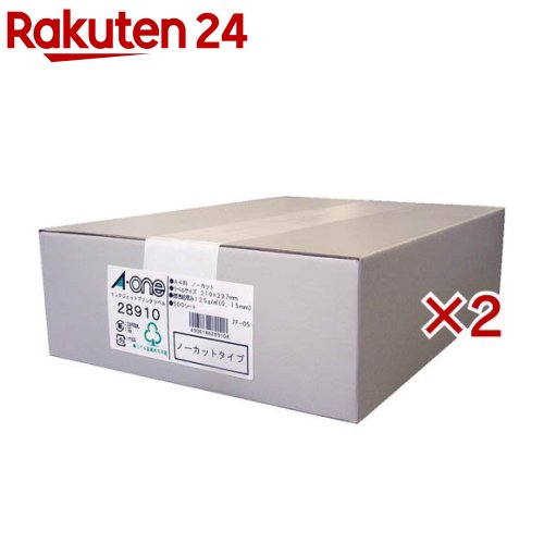 お店TOP＞ホーム＆キッチン＞文房具＞ノート・OA用紙＞ラベル用紙＞エーワン ラベルシール インクジェット 1面 ノーカット 28910 (500シート入×2セット)【エーワン ラベルシール インクジェット 1面 ノーカット 28910の商...