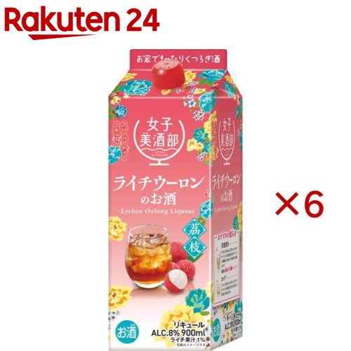 お店TOP＞水・飲料＞お酒＞混成酒＞リキュール＞女子美酒部ライチウーロンのお酒 (900ml×6セット)【女子美酒部ライチウーロンのお酒の商品詳細】●ライチの瑞々しく甘酸っぱい香りと華やかで深みのある味わいが広がり、香ばしいお茶の余韻が心地...