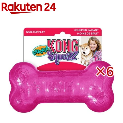 お店TOP＞ペット用品＞犬用品(グッズ)＞犬用おもちゃ・玩具(犬・遊)＞ボール(犬用)＞コング スクウィーズ ボーン ピンク (6セット)【コング スクウィーズ ボーン ピンクの商品詳細】エラストマー樹脂製で、噛むと音が出る犬用ボールです。...