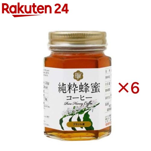 お店TOP＞フード＞はちみつ・ジャム＞はちみつ＞純粋ハチミツ＞ブラジル産 純粋蜂蜜 コーヒー (180g×6セット)【ブラジル産 純粋蜂蜜 コーヒーの商品詳細】●コーヒーの本場、ブラジルで採れた珍しいはちみつです。●ほんのりとコーヒーの花の...