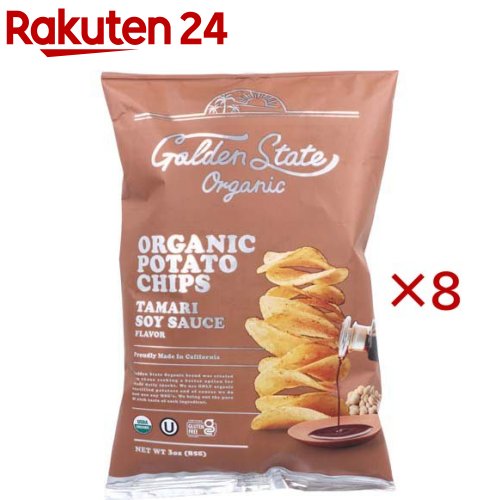 お店TOP＞フード＞お菓子＞スナック菓子＞おつまみスナック＞Golden State Organic オーガニックポテトチップス たまり醤油風味 (85g×8セット)商品区分：有機JAS認定【Golden State Organic オーガ...