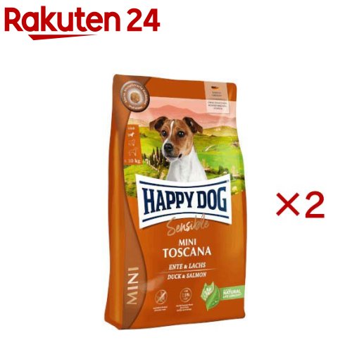 お店TOP＞ペット用品＞犬用食品(フード・おやつ)＞ドッグフード(ドライフード・総合栄養食)＞ドッグフード(成犬・アダルト用)＞ハッピードッグ ミニ センシブル 小型犬 ミニ トスカーナ ダック＆サーモン (800g×2セット)【ハッピード...