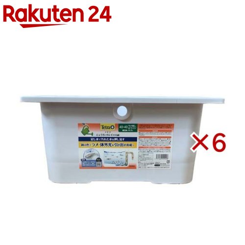 お店TOP＞ペット用品＞観賞魚・アクアリウム用品＞アクアリウム用品＞金魚鉢＞テトラ じょうろでキレイメダカ鉢 40×40 ラメ増しホワイト (6セット)【テトラ じょうろでキレイメダカ鉢 40×40 ラメ増しホワイトの商品詳細】●足し水だけ...