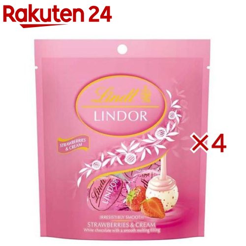 お店TOP＞フード＞お菓子＞チョコレート＞チョコレート＞リンツ リンドール ストロベリー (36g×4セット)【リンツ リンドール ストロベリーの商品詳細】●ストロベリーパウダーの入ったホワイトチョコレートの中にストロベリー風味のフィリング...