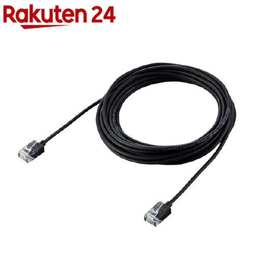 お店TOP＞家電＞情報家電＞パソコンサプライ＞モバイルLANケーブル＞エレコム LANケーブル Cat6A スーパースリム 5m ブラック LD-GPASS／BK5 (1本)【エレコム LANケーブル Cat6A スーパースリム 5m ブラ...