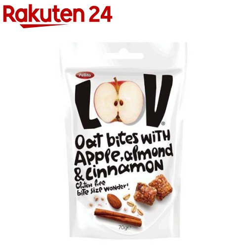 お店TOP＞健康食品＞ダイエットサポート＞バランス栄養食＞シリアルバー＞ペリート・ラブ オートバイツ アップルシナモン＆アーモンド (70g)【ペリート・ラブ オートバイツ アップルシナモン＆アーモンドの商品詳細】●オーツ麦をベースに、アー...