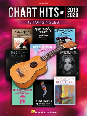 ＜p＞(Ukulele). 18 top singles arranged with melody, lyrics, and chord diagrams for standard G-C-E-A tuning. Songs include...