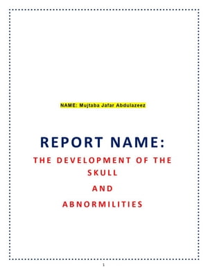 ＜p＞Understanding the development of a skull deformity requires an understanding of the normaln morphogenesis of the cran...