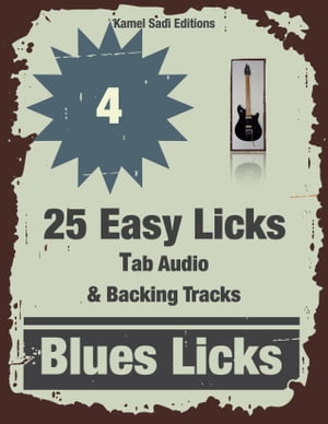 ＜p＞25 blues licks with tabs, pick stroke, fingerings, 25 audio tracks with two tempos (normal, slow) and 25 backing trac...