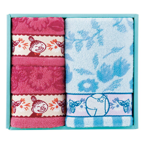 ギフト対応【送料無料】■商品名：ムーミン ピックオンニタオルセット■商品内容：フェイスタオル340×700mm×2、タオルハンカチ250×250mm■材質：綿100%■生産国：ベトナム■箱：箱230×260×60mm※デザイン・内容等が変更...