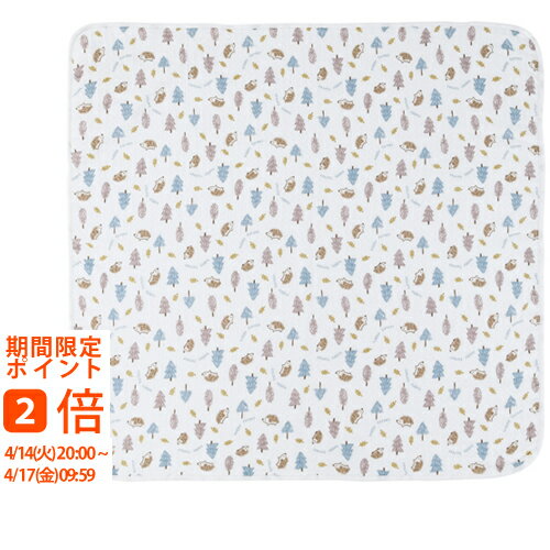 ギフト対応【送料無料】■商品名：Air Mousse Baby アニマルプリント フード付おくるみ B（ハリネズミ） AR7430■商品：商品80×80mm■材質：表側・裏側：レーヨン100%、中糸：ポリエステル100%■生産国：中国(※こ...