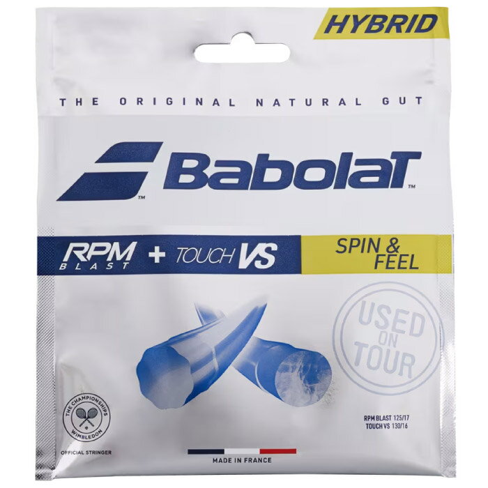 スピン、コントロール、打球感、パワー、耐久性のすべてを求めるプレーヤーに。RPM Blast + Touch VSなら、どのショットでもそのすべてが可能です。このハイブリッドなストリングの組み合わせは優れた効果を発揮し、打ちやすく試合でのパ...