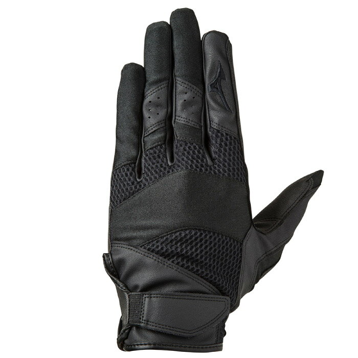 その一瞬にかける！！グラブと一体となって球際を制する。 ※画像は左手で表示しておりますが、こちらの商品は右手用です。 サイズ S(22～23cm) M(24～25cm) L(26～27cm) カラー 90：ブラック×ブラック(掌部カラー：ブ...