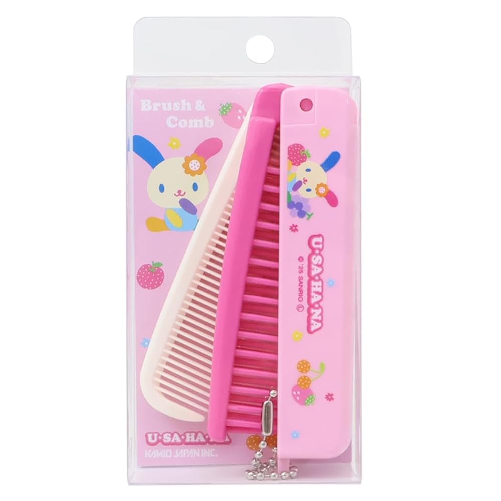商品情報 商品の説明 大人気サンリオキャラクターグッズにまたまた可愛いnewアイテム登場こちらは身だしなみの必需品[折りたたみブラシ＆コーム]折りたたみタイプでボールチェーンも付いているから持ち運びにとっても便利いつでもどこでも身だしなみチ...