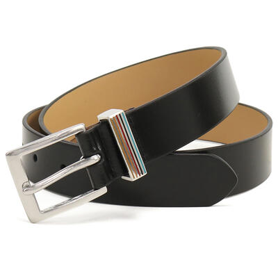 商品情報素材レザーサイズ(cm)バックル：約W4cm×H4.5cmベルト幅：約3cm穴：5穴（2.5cm）#30 全長98 最大ウエスト88#32 全長103 最大ウエスト93#34 全長108 最大ウエスト98カラーBLACK金具色:シル...