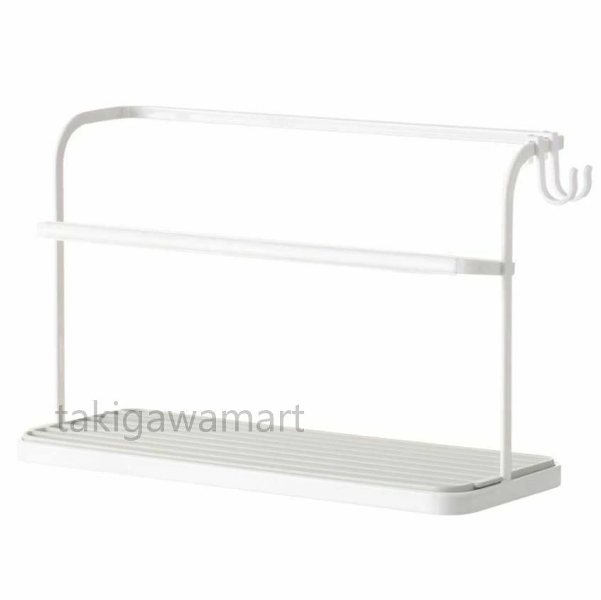 ●サイズ：約 幅 310mm×奥行き 120mm×高さ 195mm ●対応サイズ：500mL〜2L以下のマグボトル、ジャグ、水筒 ●重さ：約 700g ●素材：シリコーン, 鉄 ●内径幅31cmでワイド収納 ●大きな2Lボトルも立てかけて素...