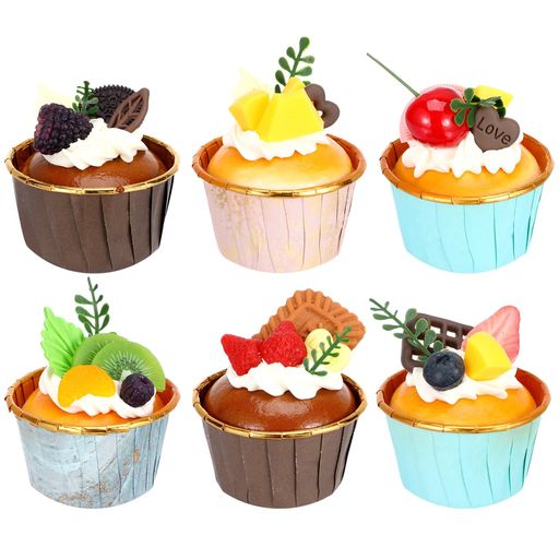 スライスケーキモデル-ショー、コスチューム、ステージング、写真撮影、授業、小道具、 フェイクフードデザート-これらのケーキモデルは、お祭りやパーティーにロマンチックで美しい雰囲気をもたらします。 家庭用品-繊細でユニークで、写真、モデル、装...