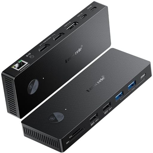 【13-in-1多機能MSTドッキングステーション】仕様:サイズ(16*5.9*1.9CM)、重量:249g、ケーブル長さ:100CM。HDMI(4K@60Hz)*2+DP(4K@60Hz)、USB-C3.0+Type-CPD100W充電、...