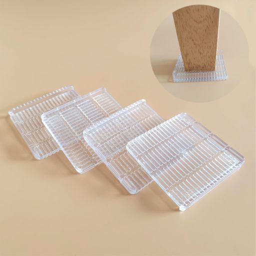 【上品を感覚を現します】、家具の脚面に花火の形状のデザインは摩擦力を拡大し、脱落防止、底部の縁取りのデザインは地面の摩擦力を増加させ、ズレを防止します。