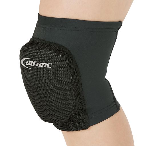 バレーボール トリコット素材使用、23mm厚パッド付ひざサポーター、ジュニア用 サイズ:S(左右兼用) サイズ目安:ひざ頭周り24~30cm 丈:18cm 素材:本体/ポリエステル・ポリウレタン、パッドカバー/レーヨン・ポリエステル・ポリウレタン