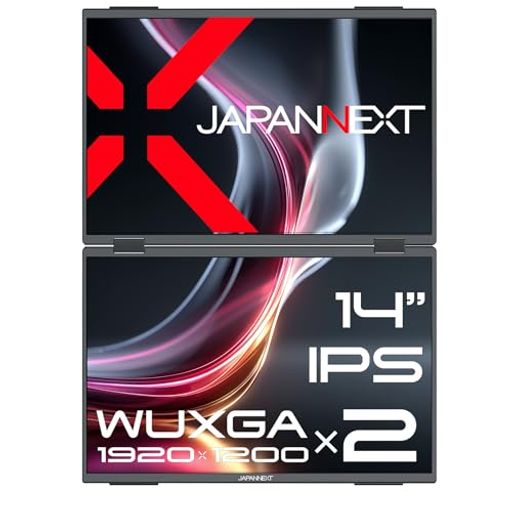 ビジネス 14インチのWUXGA(1920x1200)解像度、IPSパネルを2枚搭載したデュアルモバイルディスプレイです。WUXGA(1920x1200)解像度(アスペクト比16:10)は、従来のフルHD(1920x1080)解像度(アスペ...