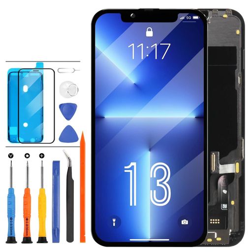 🎁【対応機種】:(TFT)ForiPhone136.1インチA2633A2482A2631A2634A2635モデルに対応交換修理用液晶パネルセット。ご購入した前にご端末のモデルをご確認のほどよろしくお願いいたします。壊れた...