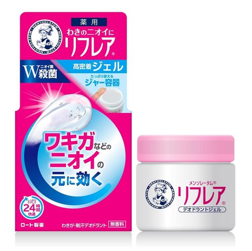 内容量:48g たっぷり使えるジャー容器 ※他にもドーム型チューブやロールオンタイプの商品もございます。 メントール配合 スーッとさわやかな使用感のジェルタイプ 無香料 塗布後は、しっかりと乾いたあとに衣服を着用してください。