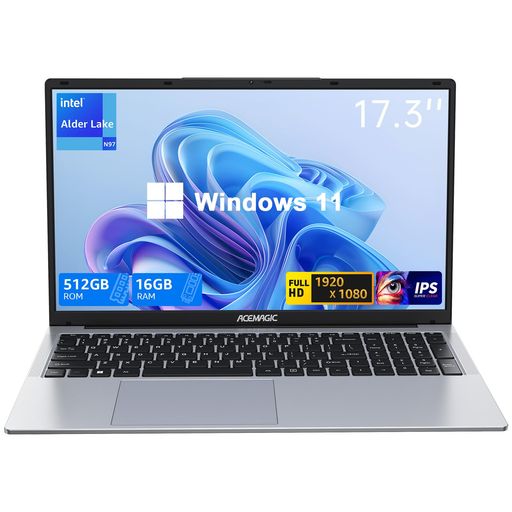 ビジネス ✨【N100より速い!N97プロセッサー搭載ノートパソコン】:AX17ノートパソコンは、インテルの第12世代AlderLakeN97プロセッサーを搭載しており、IntelN100のターボ周波数と比較すると、ターボ周波数が3.6GH...