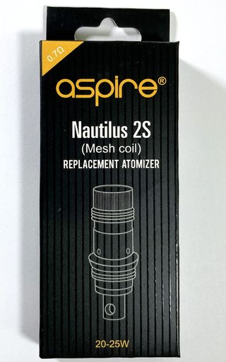 AspireNautilusGTTank(アスパイアノーチラスジーティー)アトマイザー用に標準付属されている、0.7ΩMeshコイルとNautilus初となるサブオームコイルでAspireNautilus2STankに標準付属されている0....