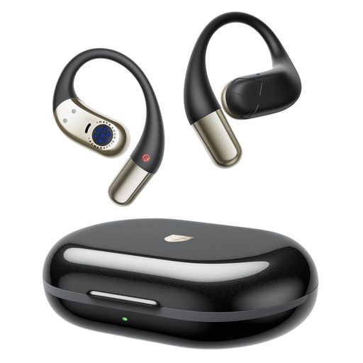 【革新的なフィット感、究極の快適さ】肌に優しい12A(ショア硬さ)液体シリコンを採用したイヤーフックは復元性に優れて、耳の輪郭に優しく合わせます。装着していることを感じさせない付け心地で、長時間の装着でも疲れない構造となっており、耳への負担...