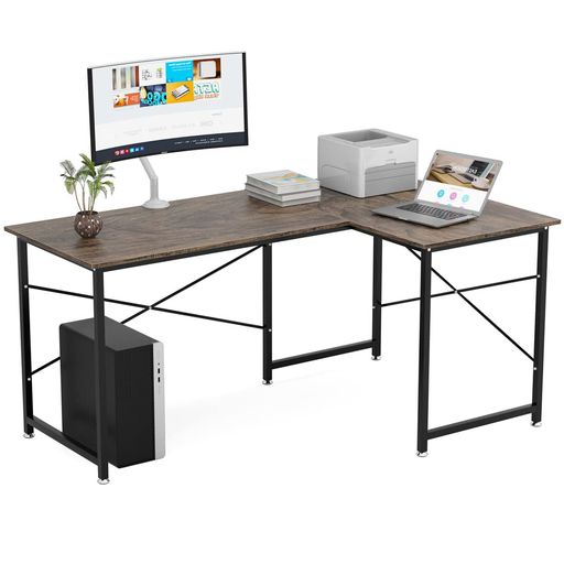 📏【サイズ】(約)幅160cm+100cmx奥行き60cmx高さ75cm(アジャスター含む)【耐荷重】(約)40kg【材質】天板:パーチクルボード(高強度のメラミン加工)フレーム:スチール(粉体塗装)【出荷形態】お客様組立式...