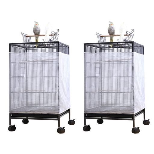 【多機能】鳥かごケージカバーは柔らかく通気性に優れ、防塵性があり、耐久性で長持ちします。汚れた場合は冷水で洗うと速乾性があります。円形やスクエアの鳥ケージにも適用できます。 【エサ飛び散り防止】鳥かごカバーは鳥ケージの周囲にしっかりと収まり...