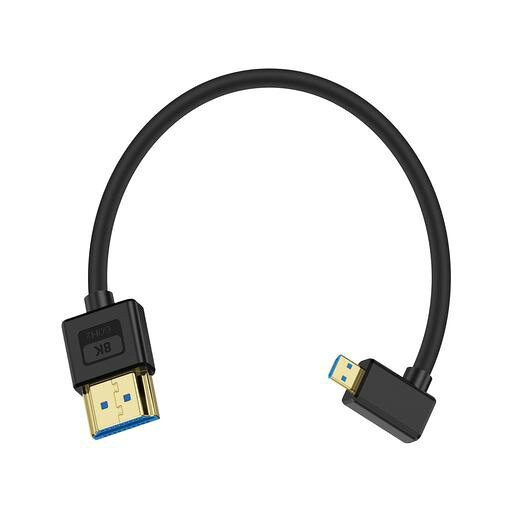 柔らかい Micro HDTVケーブル: 超薄型&amp;柔軟。超薄型でフレキシブルなMicro HDTV高速ケーブルは、狭いスペースに完璧にフィットします。ソフトでスリムなデザインですべてのMicro HDTV機能をサポートし、持ち運びや...