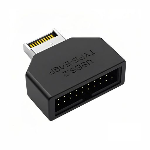 USB 3.2/3.1では、USB 3.0とは異なるフロントパネルヘッダーが必要です。このアダプタは、マザーボードのUSB-EメスをUSB 3.2/3.1ヘッダーに変換するコンバータです。 Type-EポートはSSD/HDDからの10Gbp...