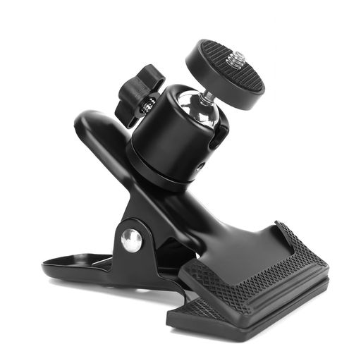 🚲【どこにでも挟める・三脚の代わり】クリップの挟み込み範囲約45mmで、挟み込みができる場所さえあれば、テーブル、ポール、クローゼットの扉、ガードレール、木の枝、天井のシーリングライト等挟んで簡単に利用できます。三脚に置けな...