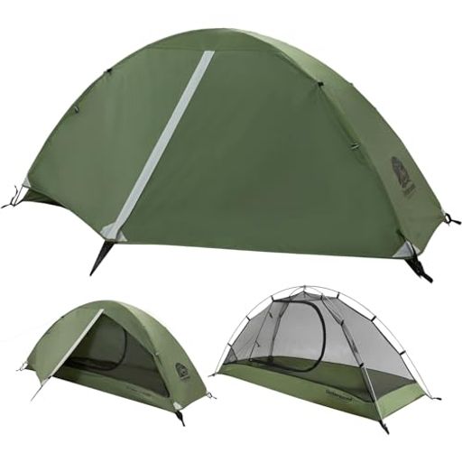テント 一人用:キャンプ テントの使用サイズは220*81*91cm、梱包サイズは38*13*13cmで、専用に設計されたソロテント 軽量 コンパクトです。この一人用テントは1.8kgと軽量で、収納袋もついております。自転車 テント、登山テ...