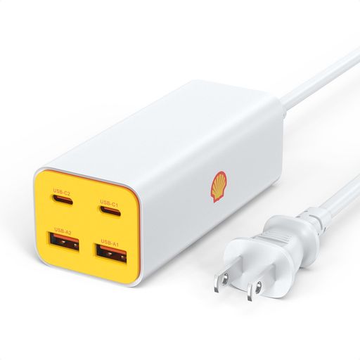 【100W急速充電・4台同時充電】Shell100W急速充電器は2つのUSB-Cポートと2つのUSB-Aポートを搭載し、合計最大出力100Wの高出力を実現。ノートパソコン、スマートフォン、タブレット、ワイヤレスイヤホンなど、最大4台のデバイ...