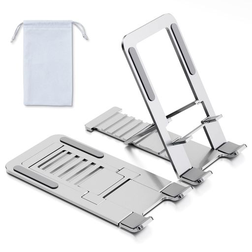 業界最薄型、lPhone13miniよりもコンパクト:このスマホスタンドを折りたたむと、Phone13miniとほぼ同じサイズで、厚さはわずか4mmで、重量もただ70gなので、省スペース性に優れています。どこに置いてもお邪魔にならないボディ...