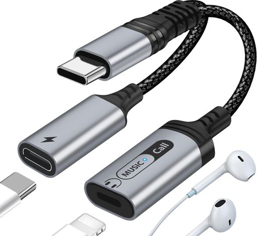 【USB C to Lightingイヤホン変換ケーブル】音声出力に対応したUSB Type-C端子をLightingステレオ端子に変換する音声変換ケーブルです。サポート60W PD 3.0 急速充電 、最大充電速度は20V / 3Aで、安...