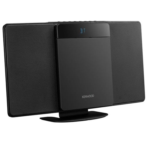 【コンパクトな縦型スリムデザイン】幅37.5cm、奥行き9.8cmのコンパクトな1BOXスタイルで、狭い棚や場所に余裕がないワークスペース、寝室などでもコンパクトに設置できます。お部屋間の移動にも便利なスタンド付きです。 【さまざまな音楽メ...