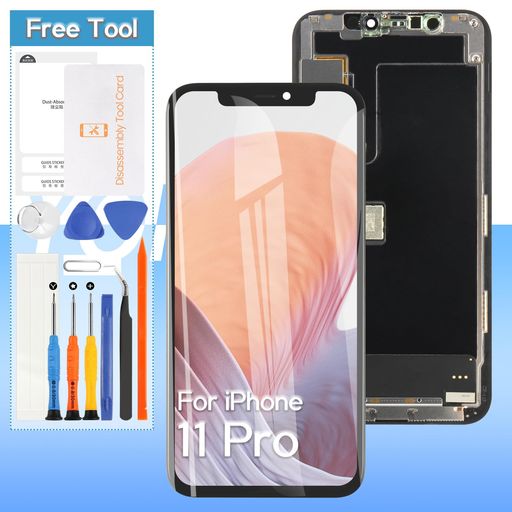 🎁【対応機種】:(Hard OLED)For iPhone 11 Pro 5.8 インチ A2215, A2160, A2217 モデルに対応 交換修理用液晶パネルセット。ご購入した前にご端末のモデルをご確認のほどよろしくお...