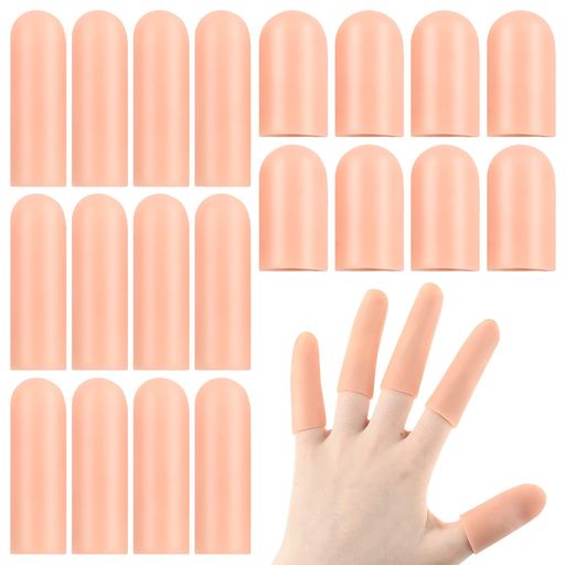 保護 【シリコンゲル材質】指用サポーターは伸縮性と柔らかさのあるのゲルで作られており、柔軟性と柔軟性があります。包帯よりも良い-ジェルは、肌に優しくて、柔らかくしっとりと指を包み込んでいて、水に触れられず、アレルギーフリーで手指をしっかり保...