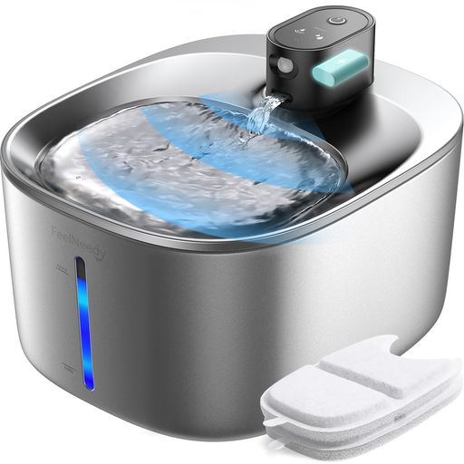 尿路管理 【センサー付き自動給水器】FEELNEEDYスマート猫水飲み器は3つ給水モードある。センサーモード:120°赤外線センサーを搭載、ペットが1.5メートル以内に近づくと自動に給水して、ペット水飲みの興味を呼びかける。間欠モード:12...