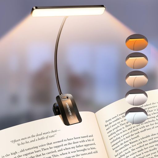 読書 快適でカスタマイズ可能な読書体験を提供します。 【より広く、より明るい光】従来のブックライトとは異なり、Glocusentの本製品は高品質なLEDチップを26個搭載し、最適な2列配置によって最大100ルーメンの明るさを実現。さらに、4...