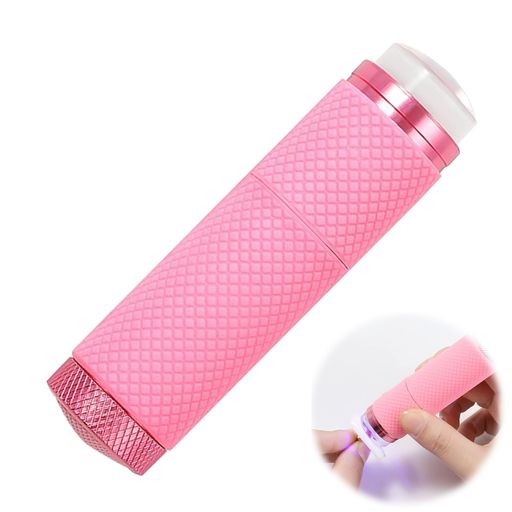 【商品様式】長さ9.8cm、直径2.7cm(無電池) 【材質】シリコーン ネイルライトは高品質のシリコンでできており、非常に柔らかく、押してもマニキュアを傷つけません。手持ち部分もシリコン素材で作られており、高品質のシリコンスキンで手の滑り...
