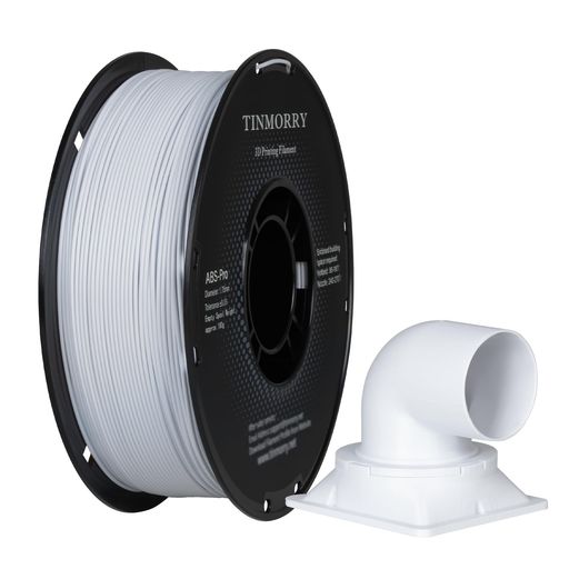 耐衝撃性と耐熱性 - TINMORR ABS(pro)フィラメントは、高い耐熱性(ビカット軟化温度:102°C)と優れた機械的特性を持つ非常に耐久性のある素材です。機能部品に最適です。 印刷設定 - ノズル:240 ̊C~270 ̊C、ホッ...